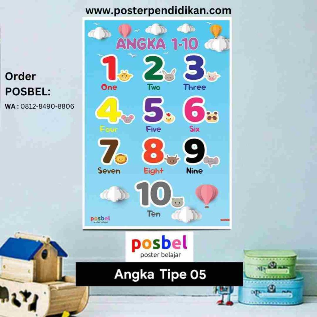 9 Poster Tema Pendidikan untuk Anak PAUD dan TK